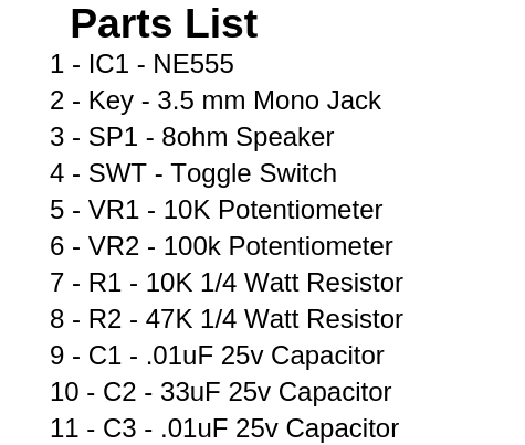 555 Morse Code Practice Oscillator – KM4NMP