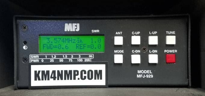 MFJ-929 Antenna Tuner Review – KM4NMP
