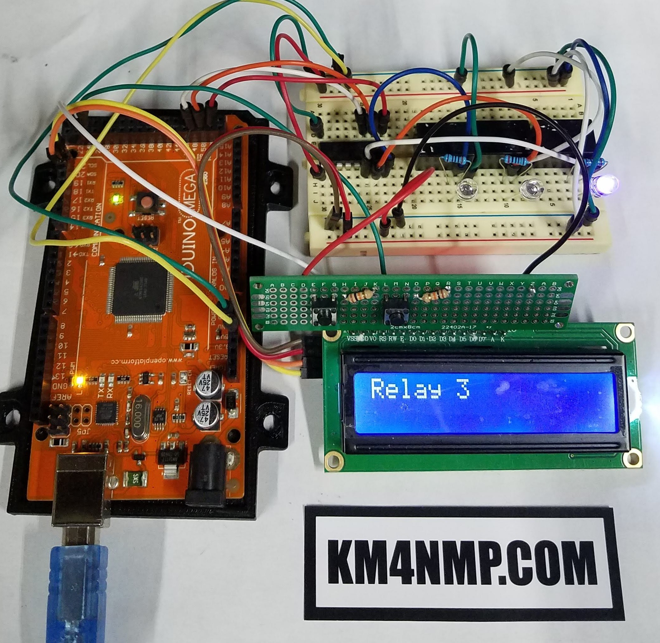 Arduino Mega Relays Controlled By Push Buttons – KM4NMP