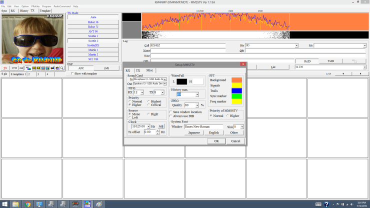 Trying Out SSTV – KM4NMP