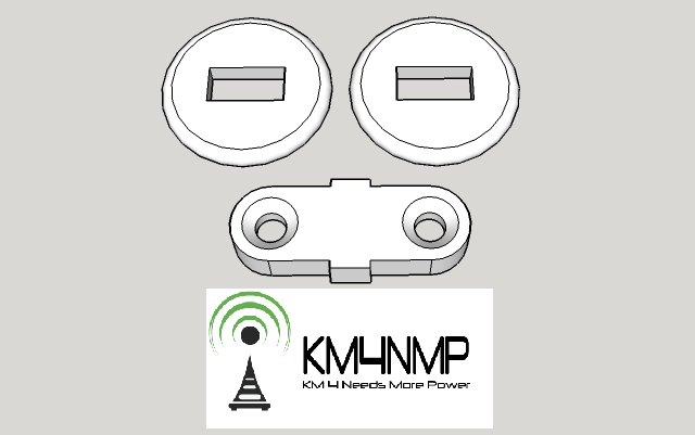 Hub for Portable Dipole and NVIS Antennas. – KM4NMP