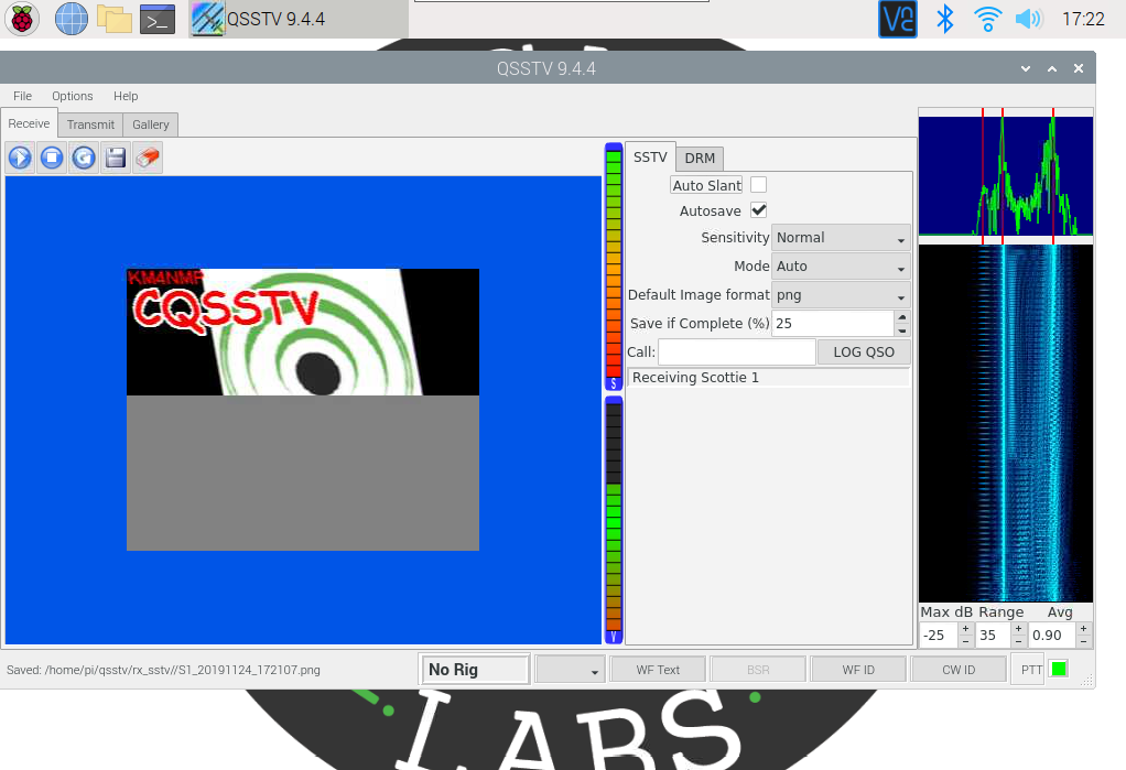 SSTV with the Raspberry PI 4B – KM4NMP