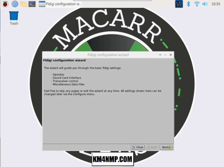 Installing Fldigi On The Raspberry Pi. – KM4NMP