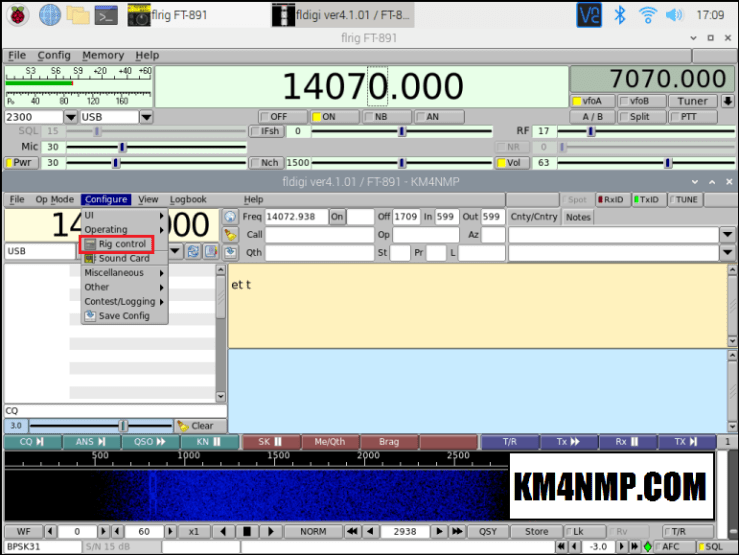 Flrig CAT Control For The Yaesu FT-891 Using The Raspberry Pi 4. – KM4NMP
