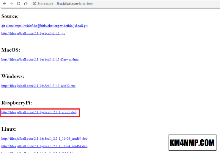 Installing JS8CALL On The Raspberry Pi. – KM4NMP