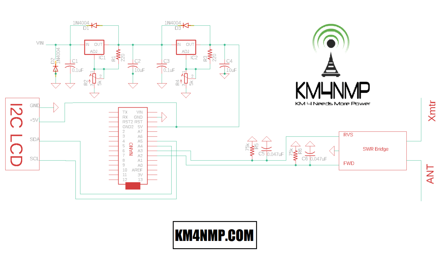 Testing The KitsAndParts.com SWR Bridge With the Arduino NANO – KM4NMP