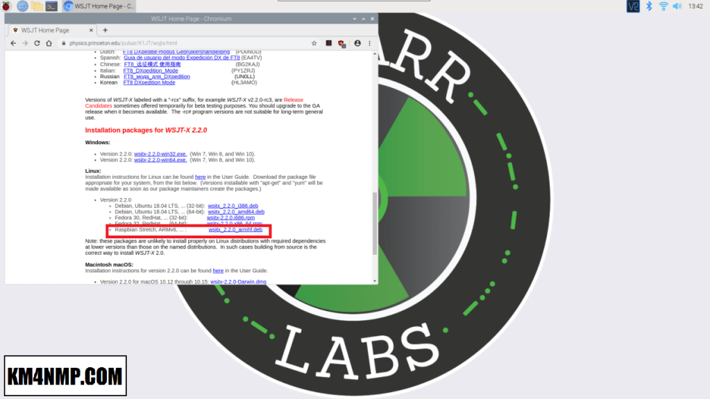 Updating to WSJT-X 2.2.0 General Release On The Raspberry Pi Using The GUI – KM4NMP